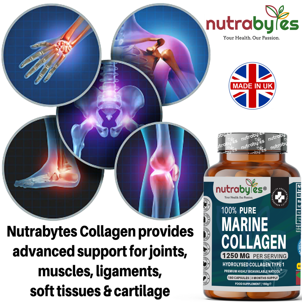 Pure Marine Collagen Capsules - 1250mg High Strength Collagen Suppleme